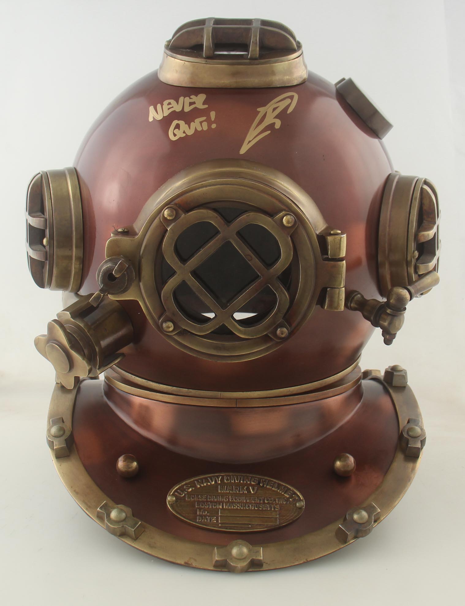 Robert O'Neill Signed Replica Navy SEAL Frogman Helmet Inscribed "Never ...