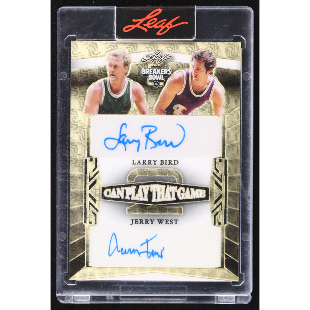 Larry Bird / Jerry West 2024 Leaf Breakers Bowl 2 Can Play That Game ...