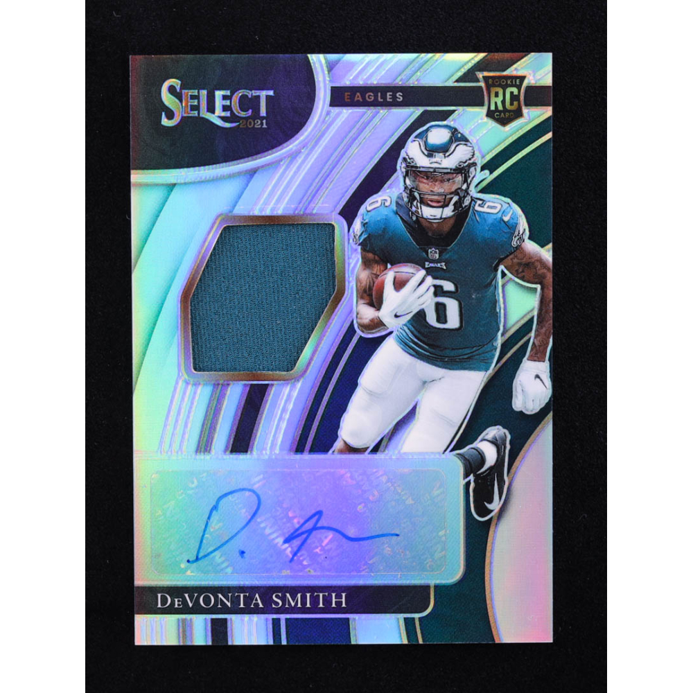 DeVonta Smith 2021 Select Rookie Signature Memorabilia Prizm #11 EXCH ...