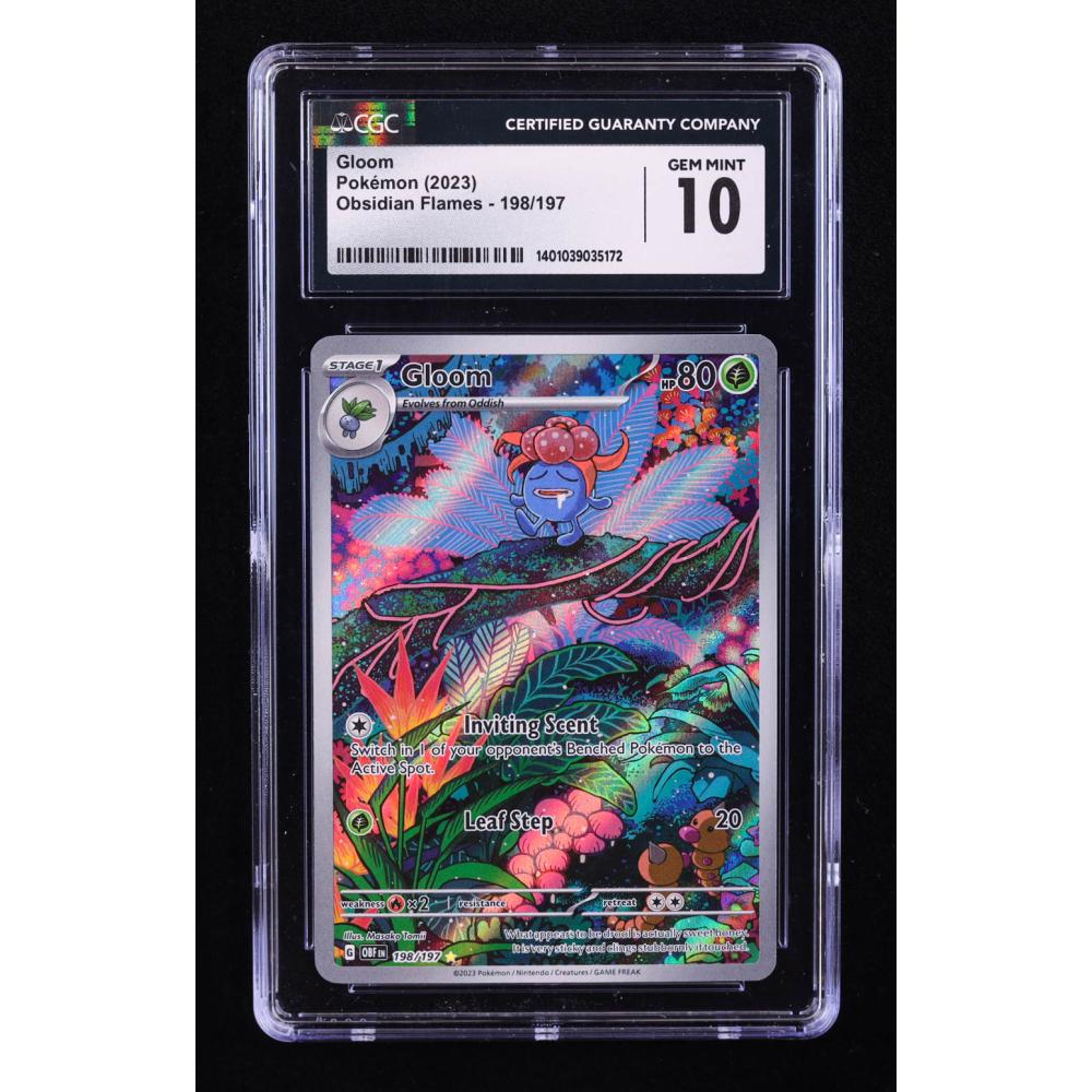 Gloom 2023 Pokemon Scarlet and Violet Obsidian Flames #198 (CGC 10) | Pristine Auction