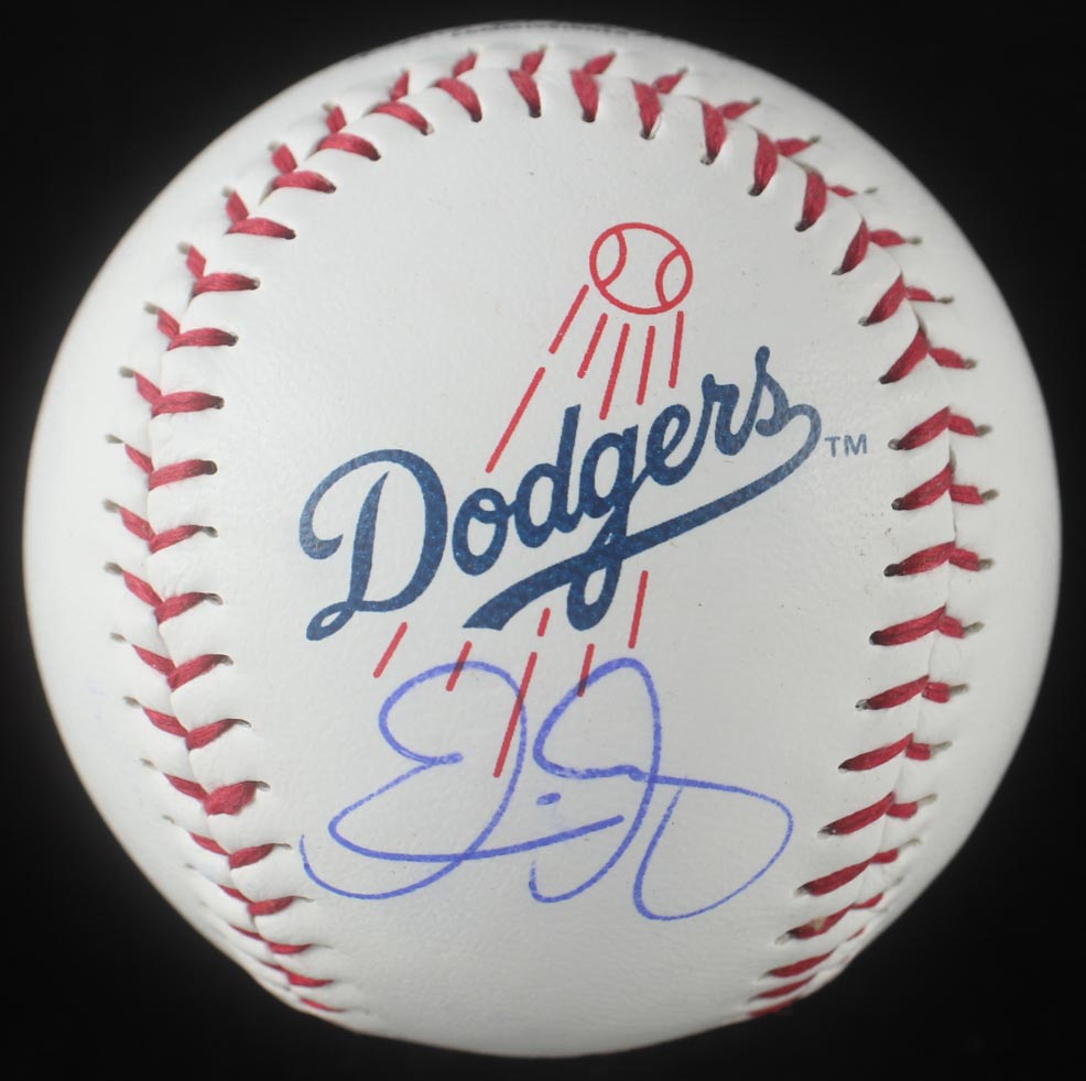 Eric Gagne Signed OML Dodgers Logo Baseball (All World Memorabilia ...