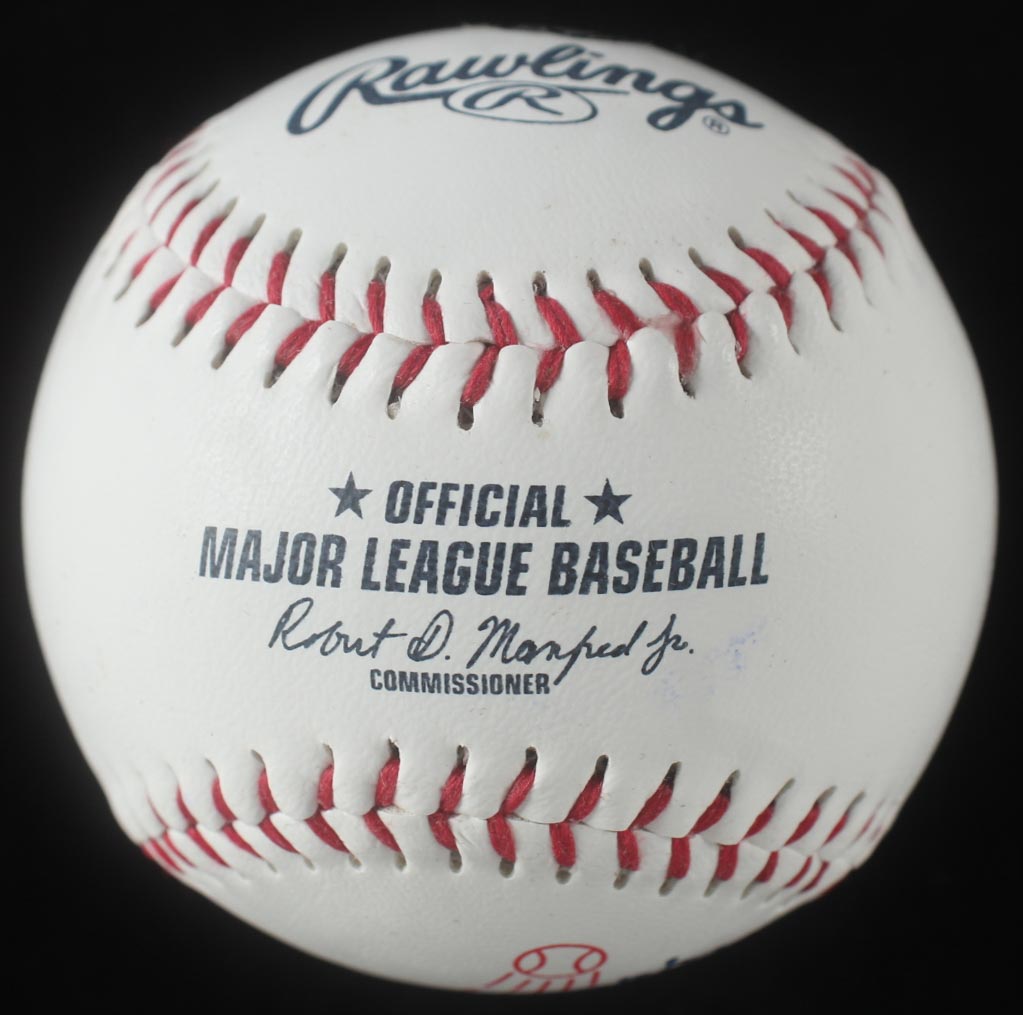 Eric Gagne Signed OML Dodgers Logo Baseball (All World Memorabilia ...