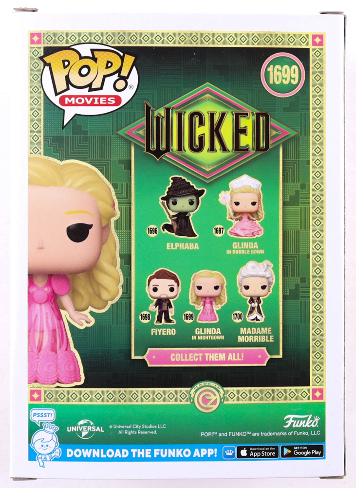 Kristin Chenoweth Signed "Wicked" Glinda In Nightgown #1699 Funko Pop ...