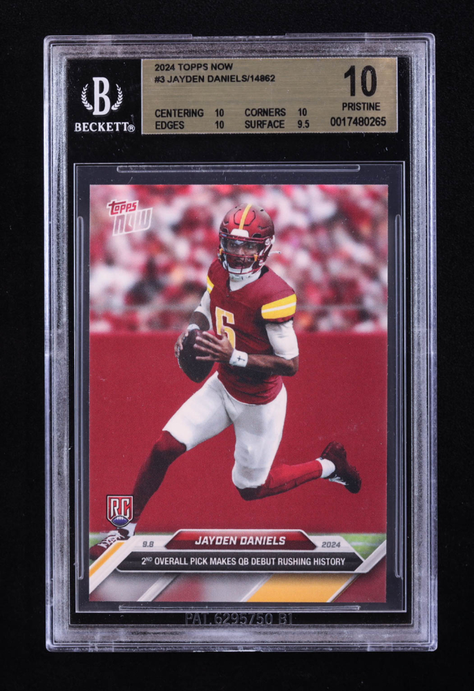 Jayden Daniels 2024 Topps Now #3 RC (BGS 10) | Pristine Auction