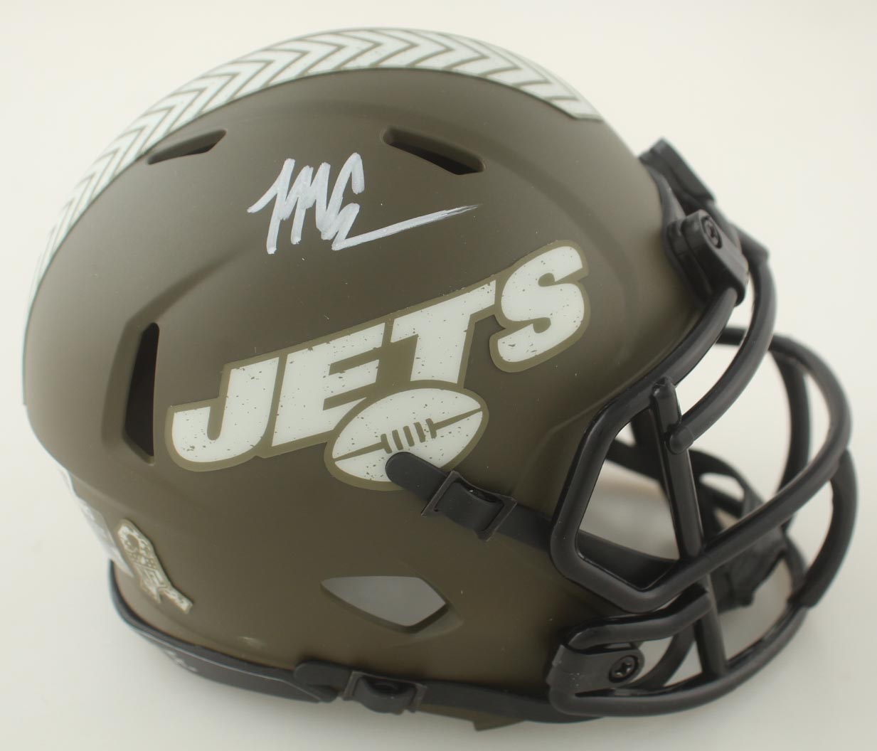 Malachi Corley Signed Jets Salute To Service Alternate Speed Mini ...