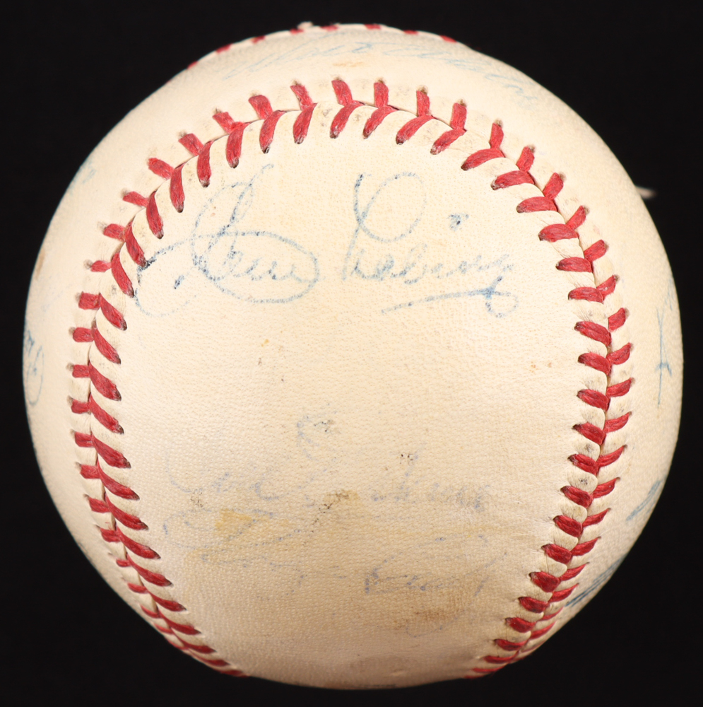 1957 Dodgers ONL Baseball Signed by (26) with Roy Campanella, Walter ...