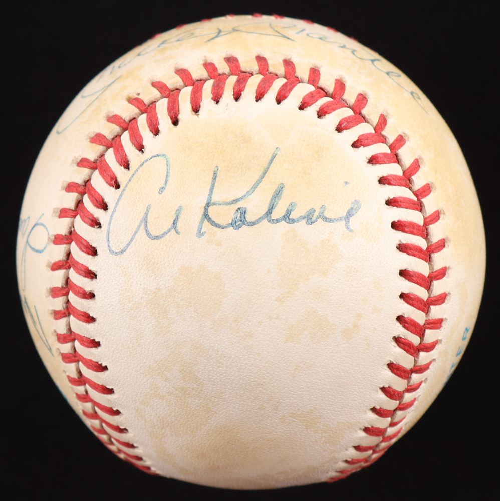 Baseball HOFers OAL Baseball Signed by (7) with Mickey Mantle, Billy ...