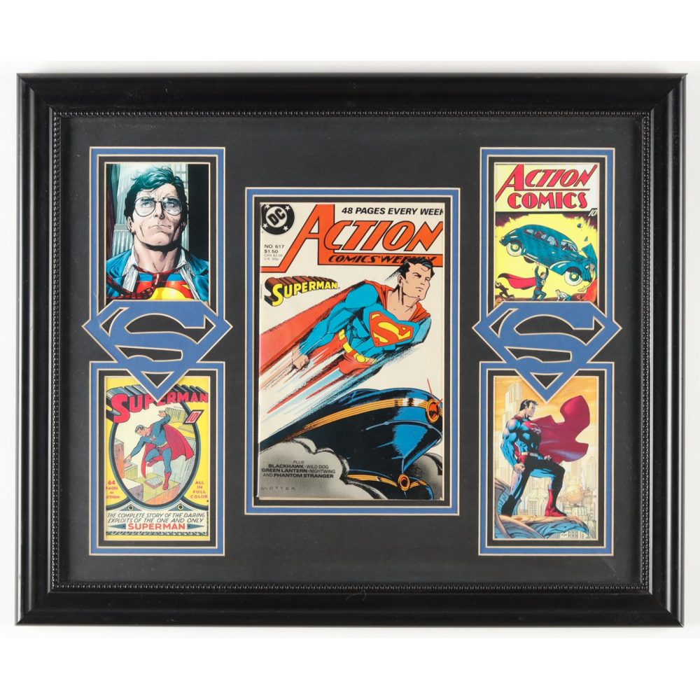 1988 Superman "Action Comics" #617 DC Comics Custom Framed Comic Book ...