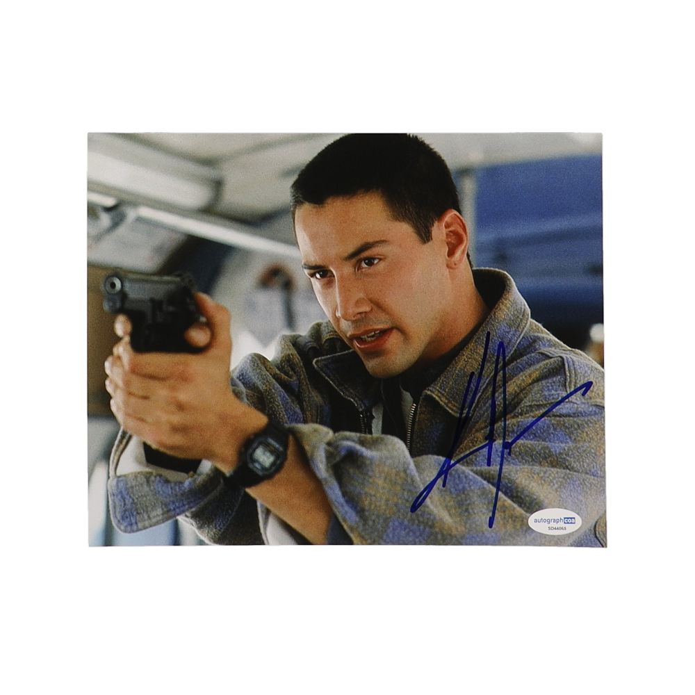 Keanu Reeves Signed "Speed" 8x10 Photo (AutographCOA) | Pristine Auction