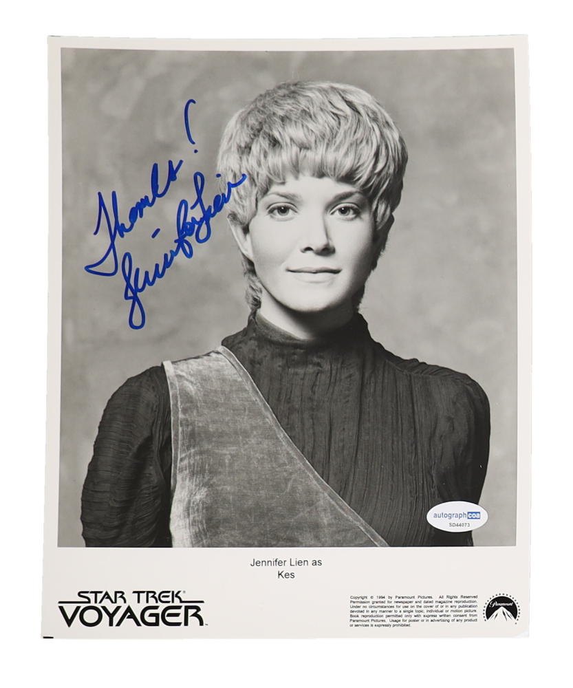 Jennifer Lien Signed "Star Trek: Voyager" 8x10 Photo Inscribed "Thanks ...