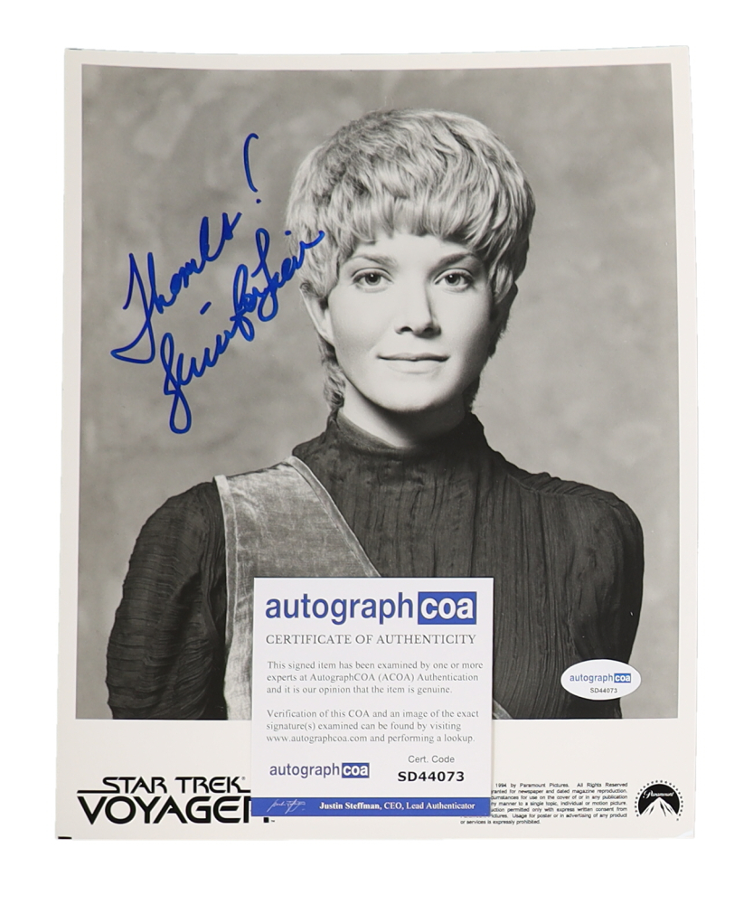 Jennifer Lien Signed "Star Trek: Voyager" 8x10 Photo Inscribed "Thanks ...