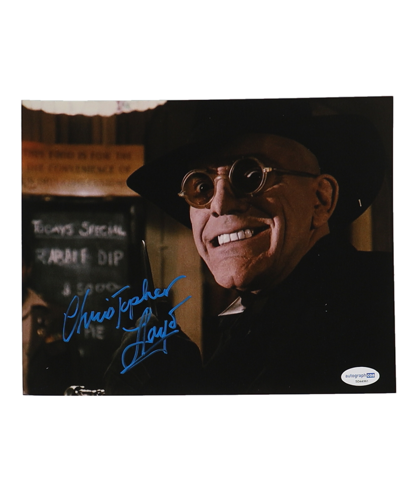Christopher Lloyd Signed "Who Framed Roger Rabbit" 8x10 Photo ...