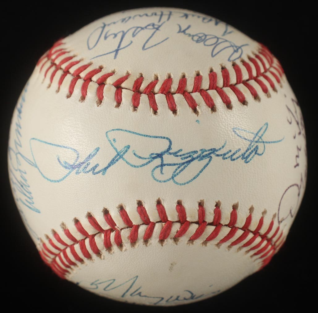 Baseball Legends OAL Baseball Signed by (15) With Phil Rizzuto, Tony ...