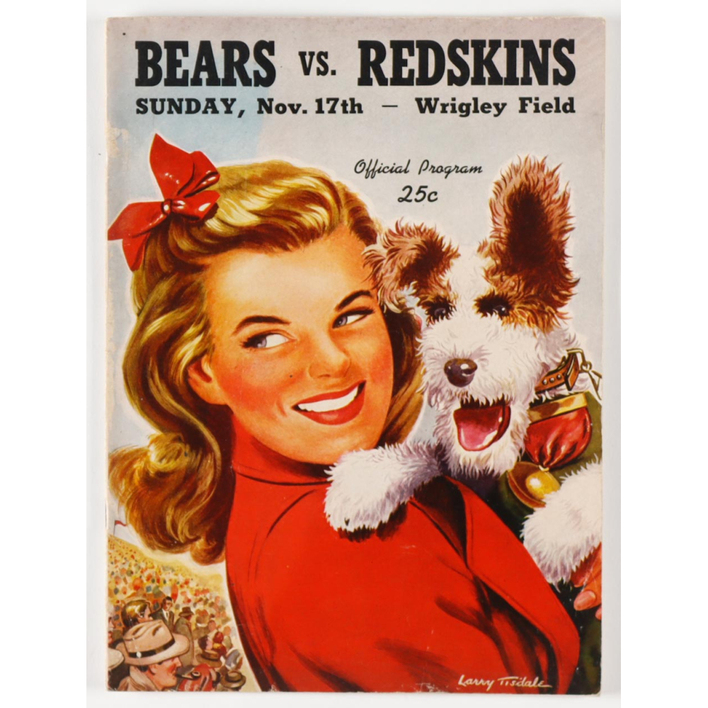 1946 Chicago Bears vs Washington Redskins Official Program | Pristine ...