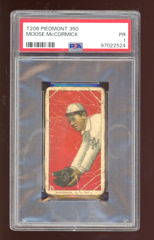 Moose McCormick T206 Piedmont 350 (PSA 1) | Pristine Auction