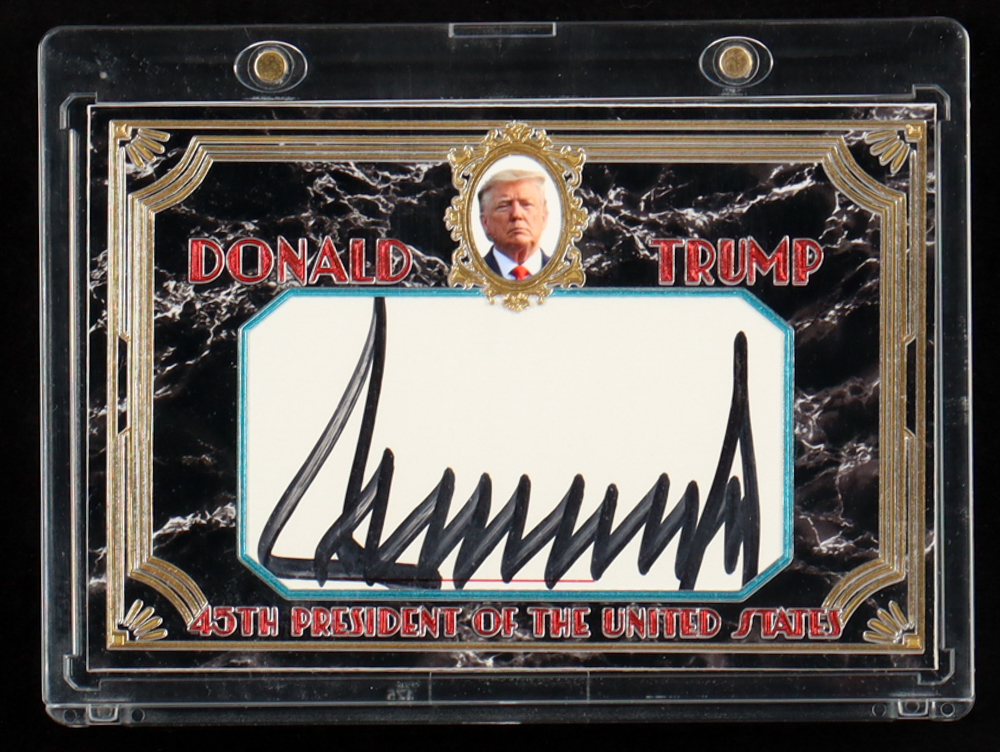 Donald J. Trump Signed Custom Card Display (JSA) | Pristine Auction