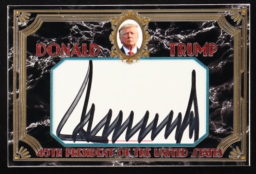 Donald J. Trump Signed Custom Card Display (JSA) | Pristine Auction