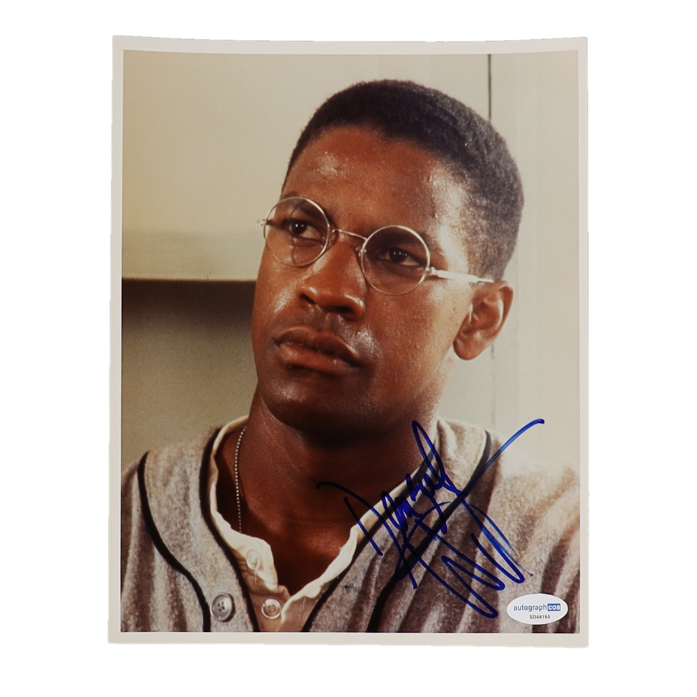 Denzel Washington Signed "A Soldier's Story" 8x10 Photo (AutographCOA ...
