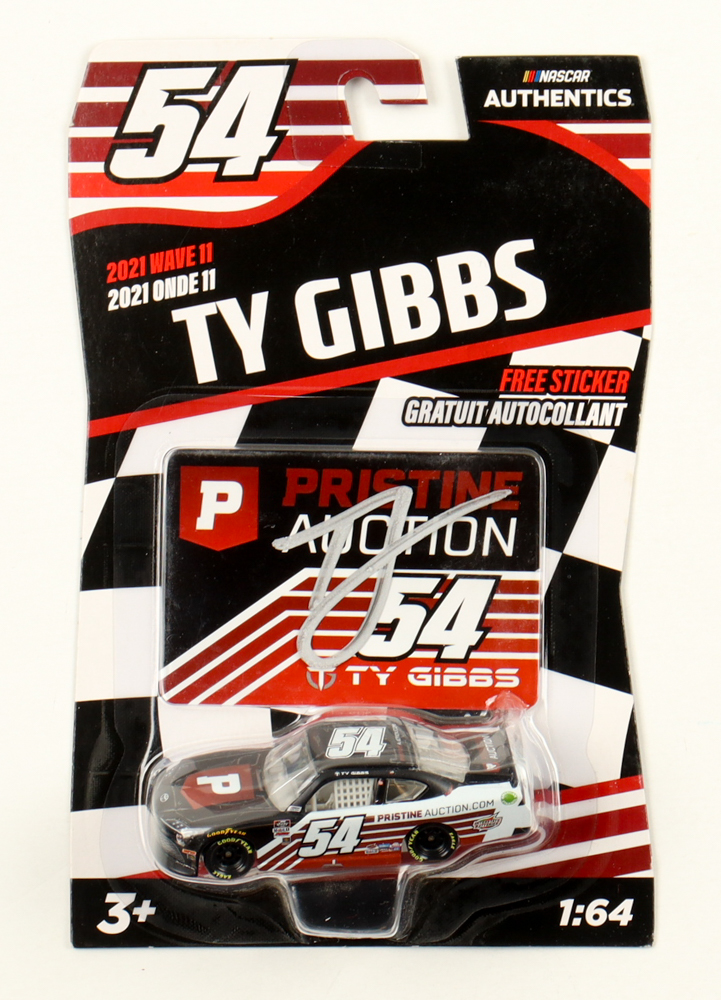 Ty Gibbs Signed 2021 NASCAR #54 Pristine Auction Toyota Supra - 1:64 ...
