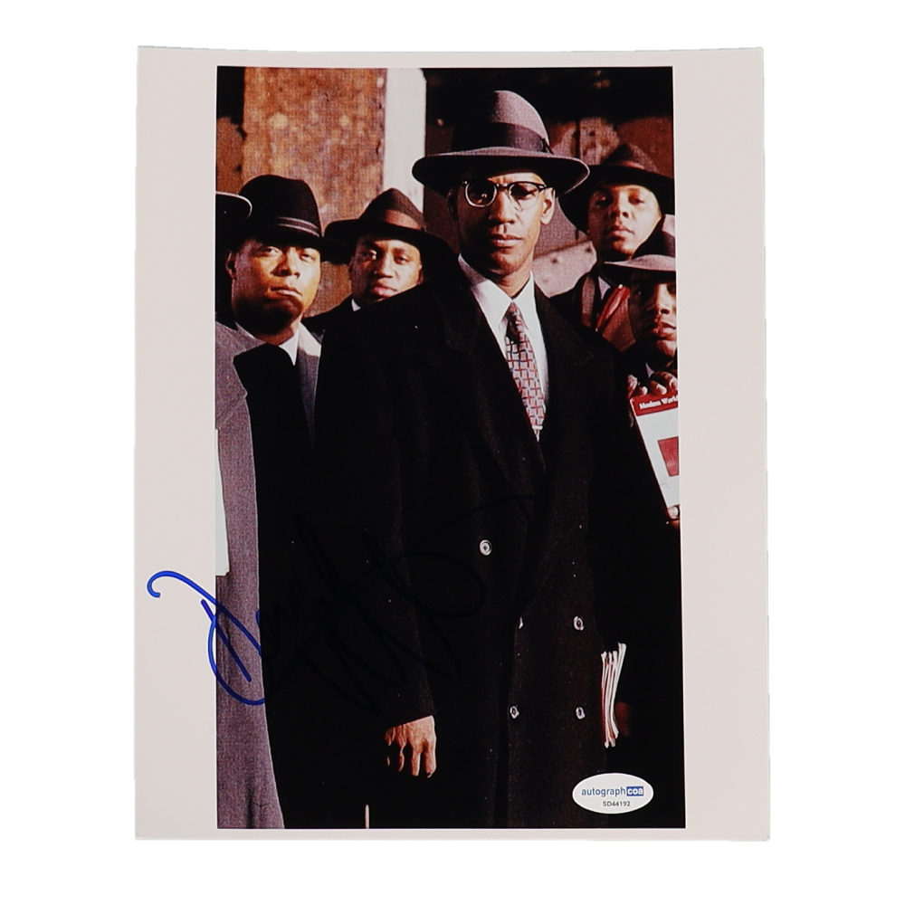 Denzel Washington Signed "Malcolm X" 8x10 Photo (ACOA) | Pristine Auction