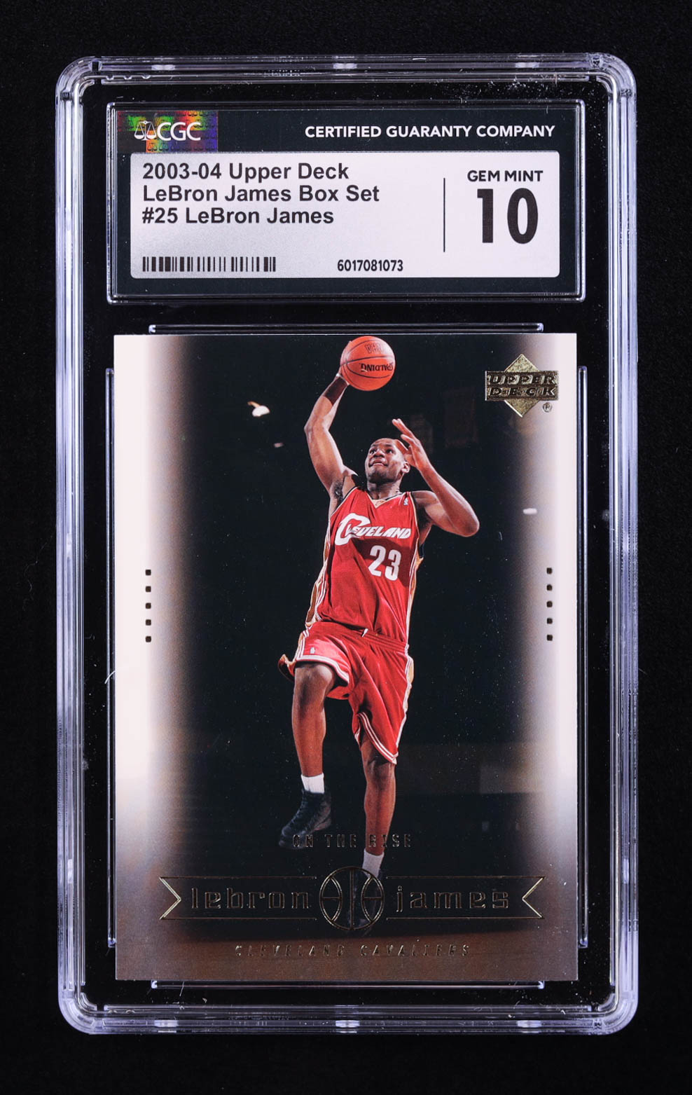 LeBron James 2003 Upper Deck LeBron James Box Set #25 RC / On the Rise (CGC 10) | Pristine Auction