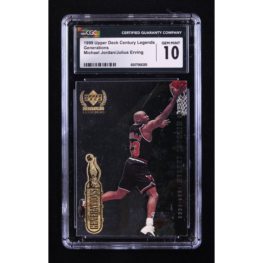 Michael Jordan / Julius Erving 1999 Upper Deck Century Legends ...