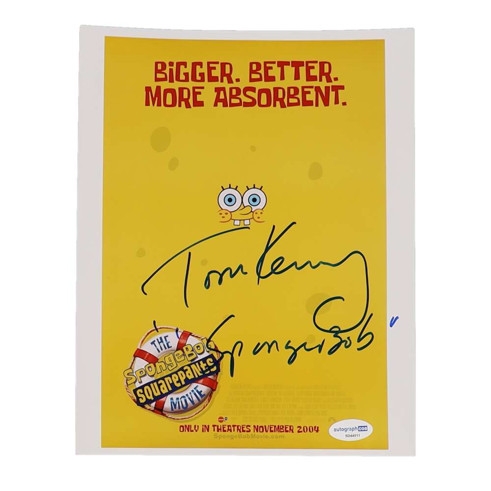 Tom Kenny Signed "The Spongebob Squarepants Movie" 8x10 Photo Inscribed ...