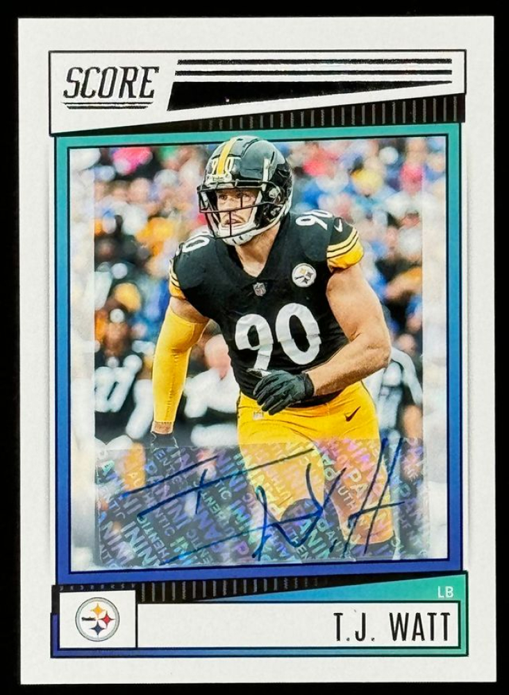 T.J. Watt 2022 Score Signatures #216 | Pristine Auction