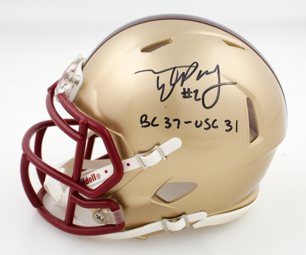 Tyler Murphy Signed Boston College Eagles Speed Mini Helmet Inscribed ...
