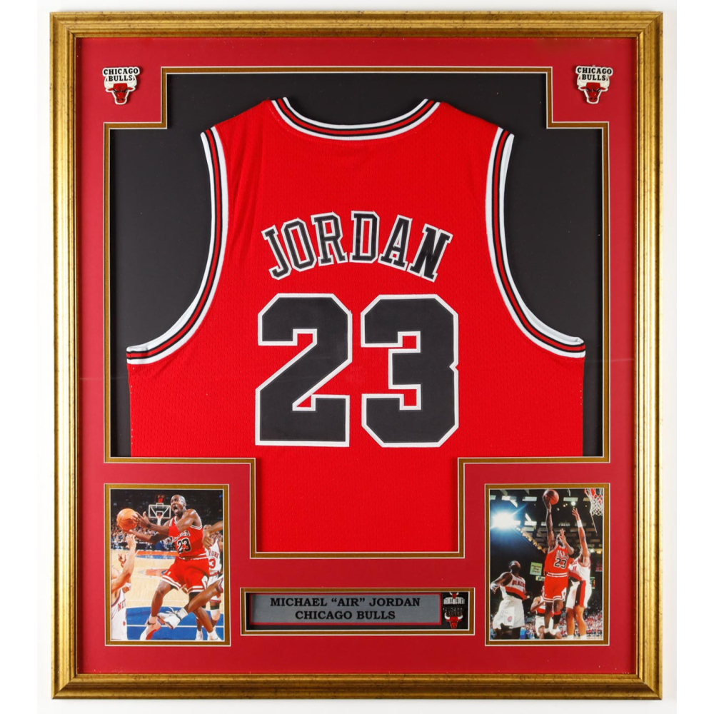 Michael Jordan Bulls Custom Framed Jersey Display With United Center ...