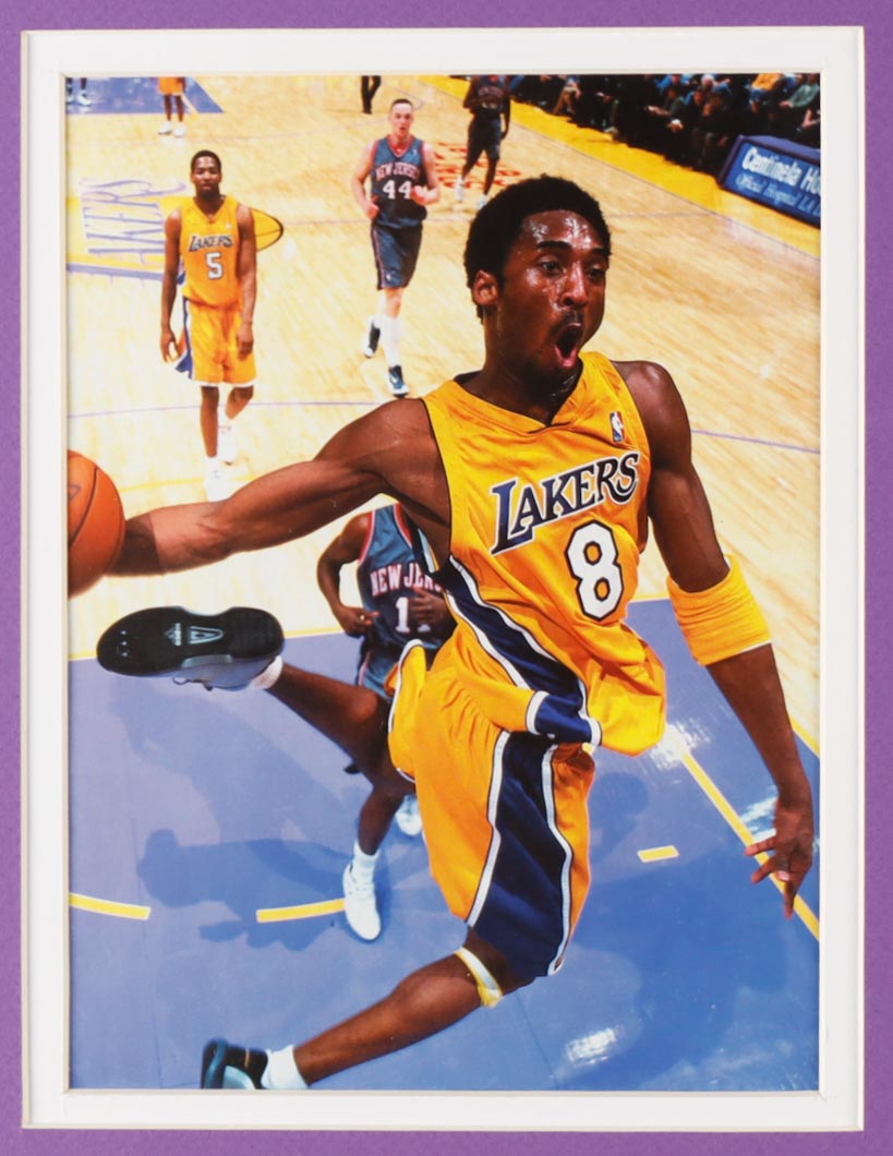 Kobe Bryant Lakers Custom Framed Jersey Display With 2002 NBA Finals ...