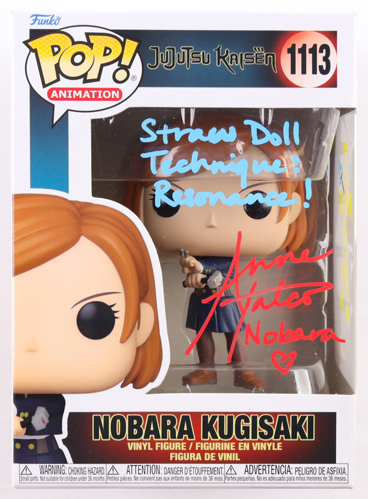 Anne Yatco Signed "Jujutsu Kaisen" #1113 Nobara Kugisaki Funko Pop ...