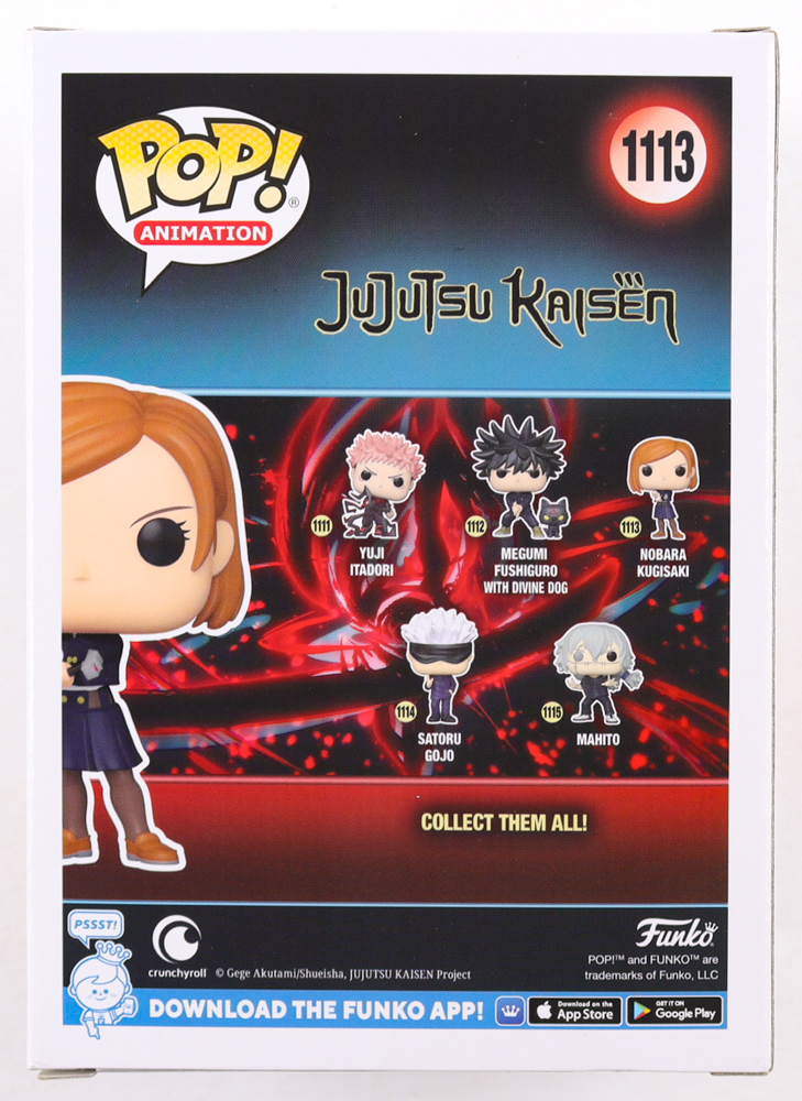 Anne Yatco Signed "Jujutsu Kaisen" #1113 Nobara Kugisaki Funko Pop ...