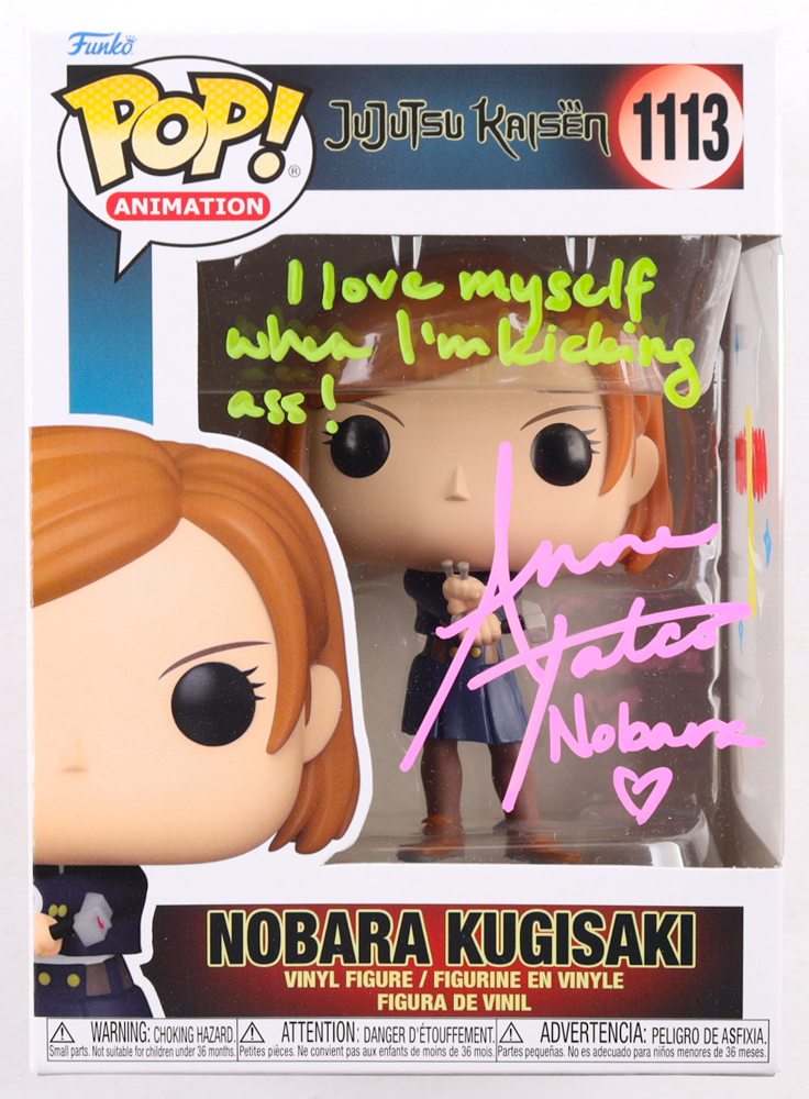 Anne Yatco Signed "Jujutsu Kaisen" #1113 Nobara Kugisaki Funko Pop ...