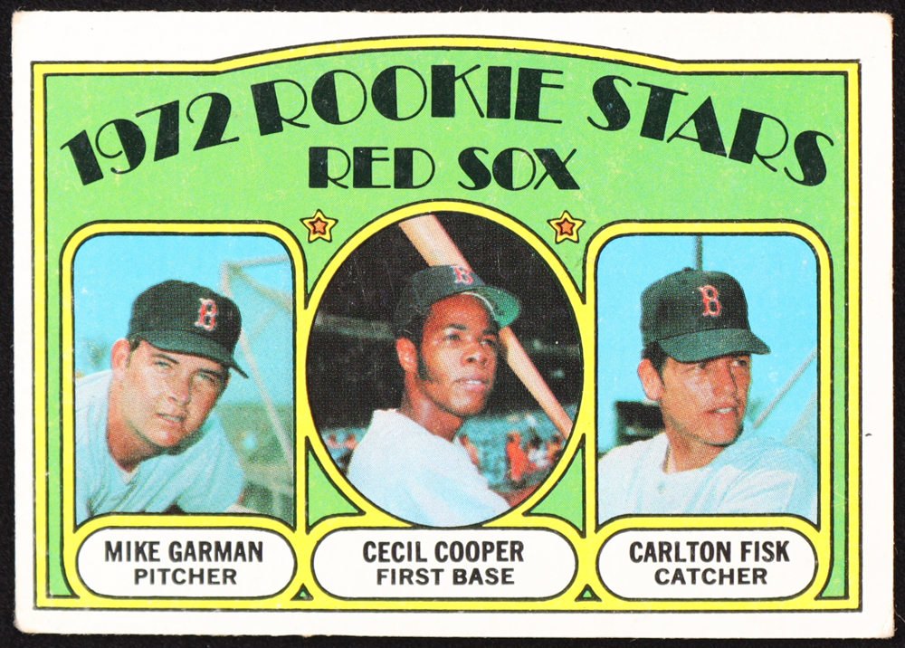 Mike Garman / Cecil Cooper / Carlton Fisk 1972 Topps Rookie Stars #79 ...