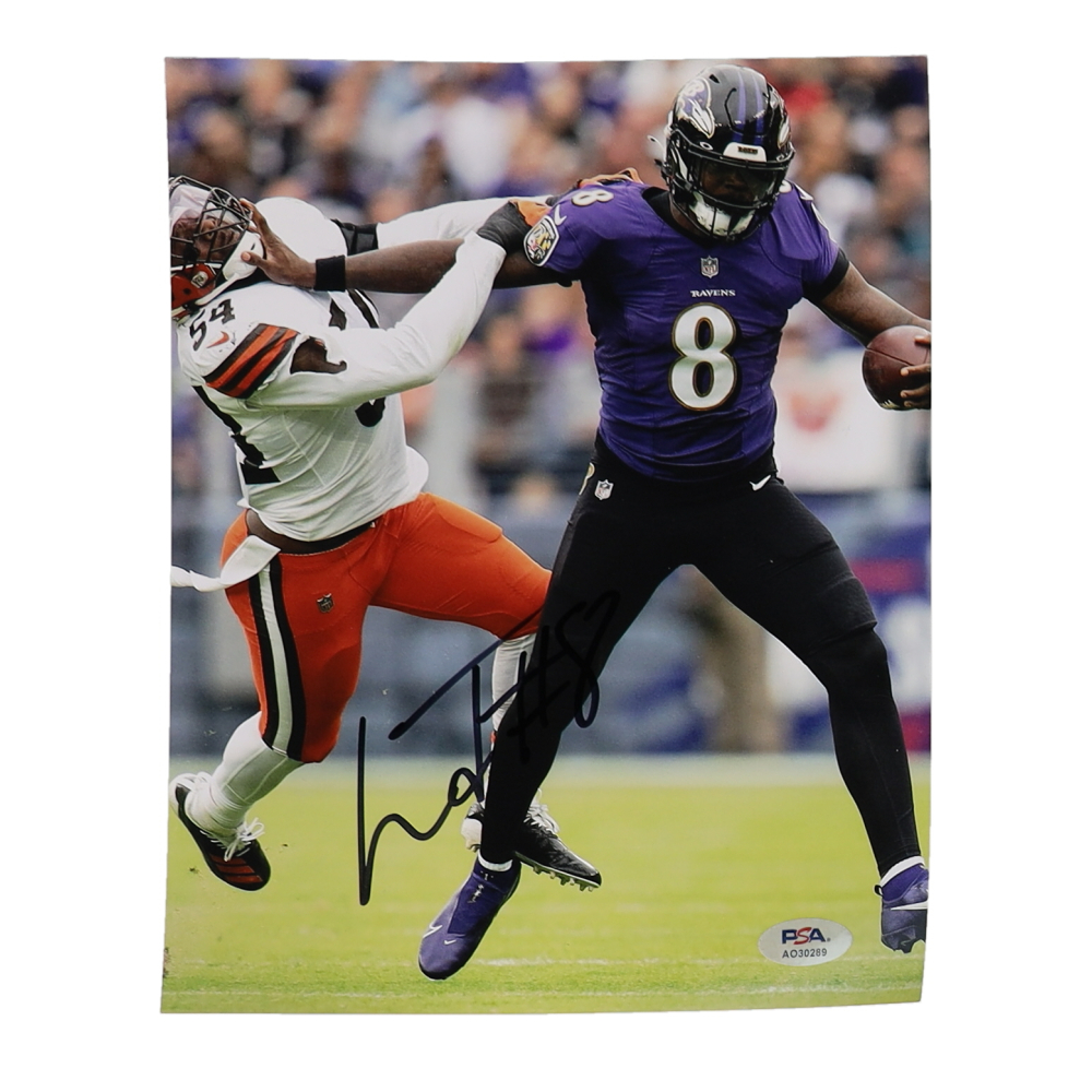 Lamar Jackson Signed Ravens 8x10 Photo (PSA) | Pristine Auction