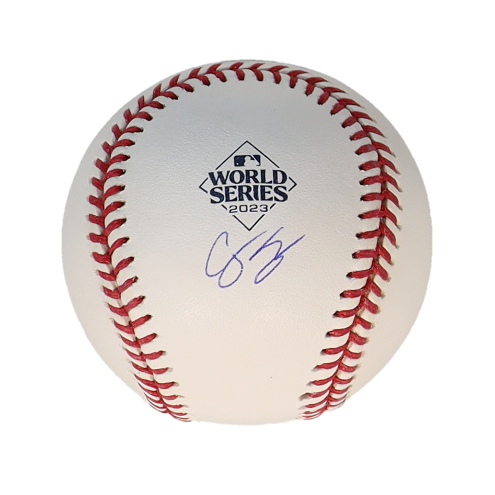 Corey Seager Signed 2023 World Series Baseball (MLB) | Pristine Auction