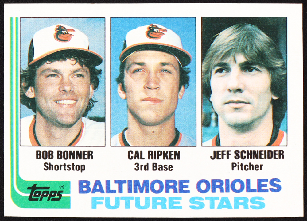 Bob Bonner / Cal Ripken Jr. / Jeff Schneider 1982 Topps #21 RC ...
