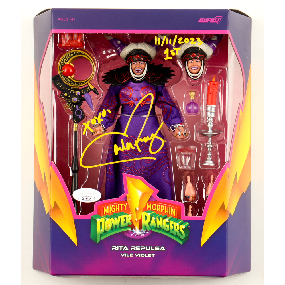 Carla Perez Frank Signed Mighty Morphin Power Rangers "Rita Repulsa ...