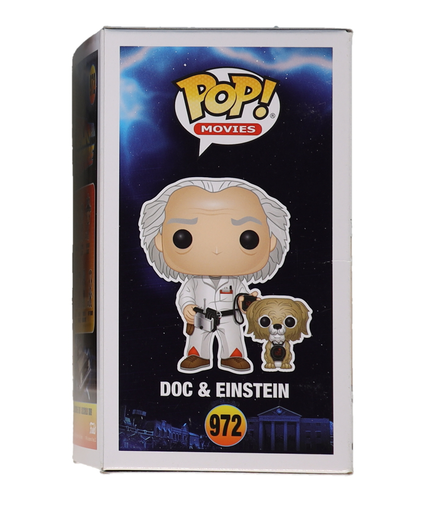 Christopher Lloyd Signed "Back to the Future" #972 Doc & Einstein Funko ...