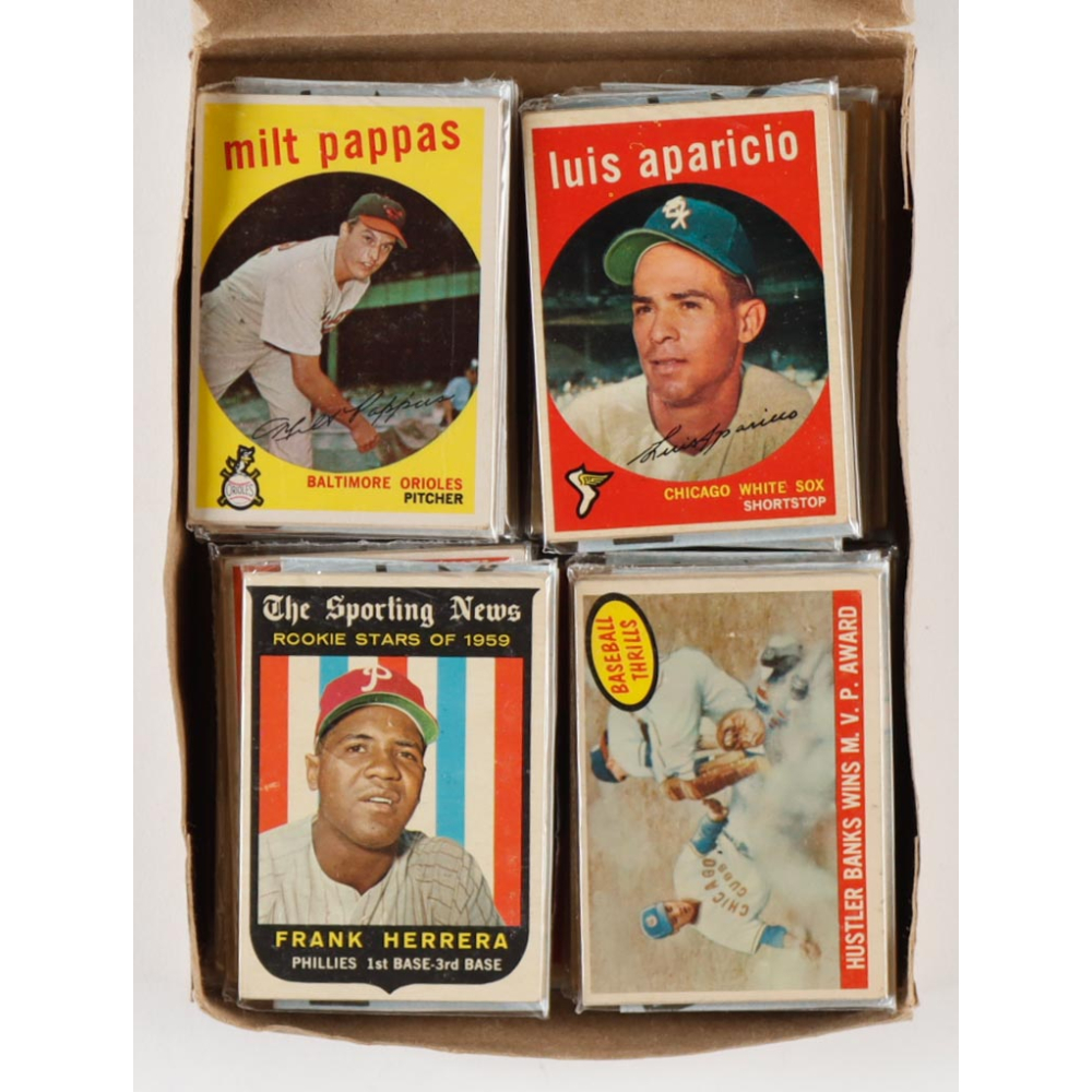 1959 Topps Baseball Cello Fun Pack Vending Box with (20) Packs ...