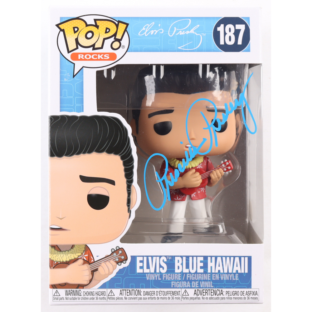 Priscilla Presley Signed "Elvis Presley" #187 Elvis Blue Hawaii Funko ...