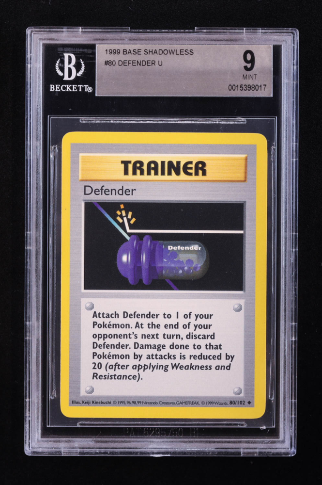 Defender 1999 Pokemon Base Shadowless #80 (BGS 9) | Pristine Auction