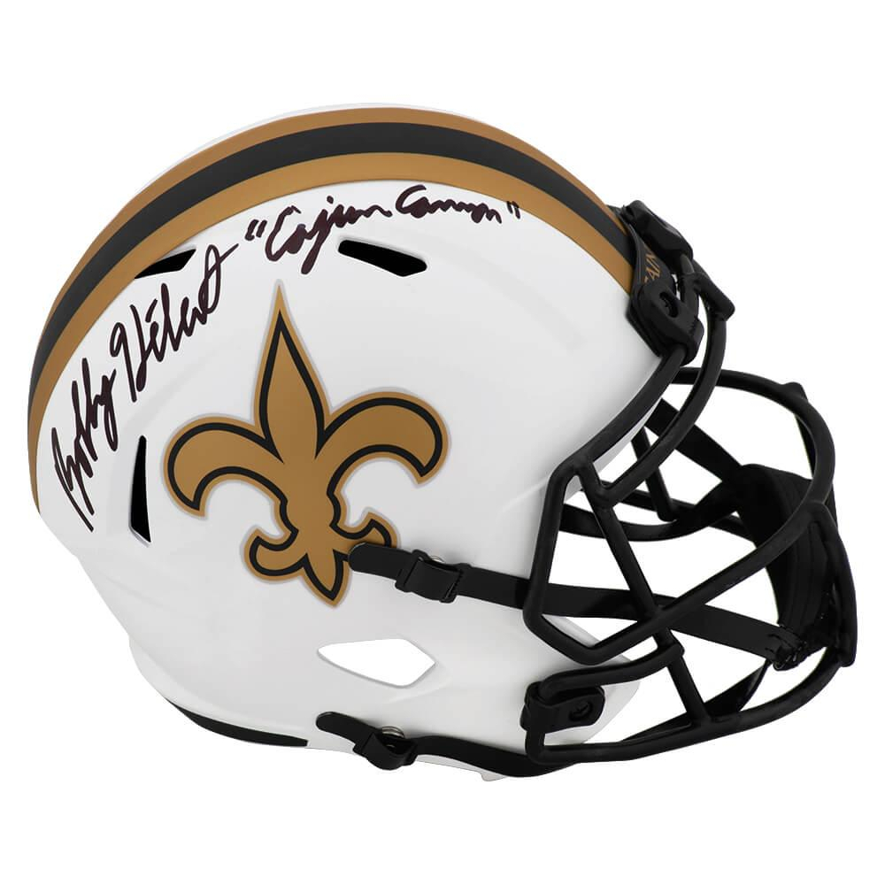 Bobby Hebert Signed Saints Full-Size Lunar Eclipse Alternate Speed ...
