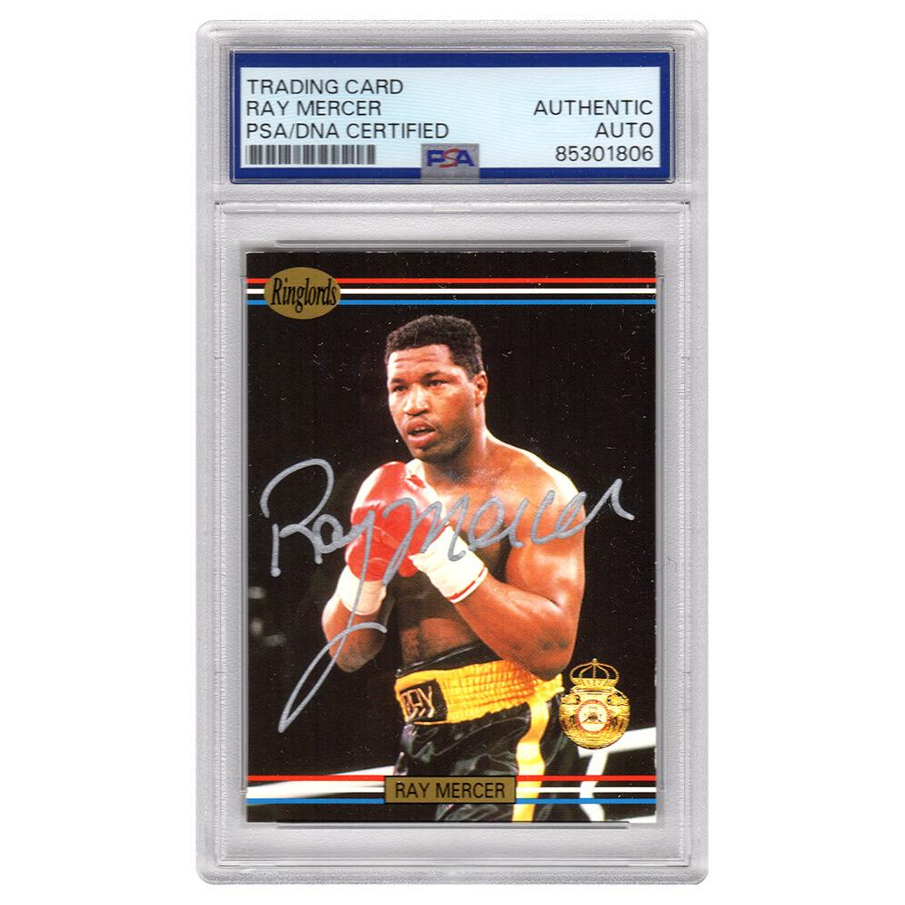 Ray Mercer Signed 1991 Ringlords Boxing Trading Card #13 (PSA ...