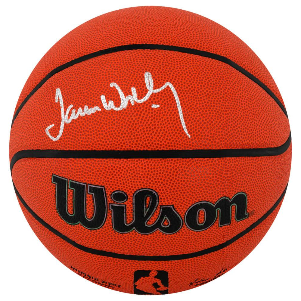 James Worthy Signed NBA Basketball (Schwartz) | Pristine Auction