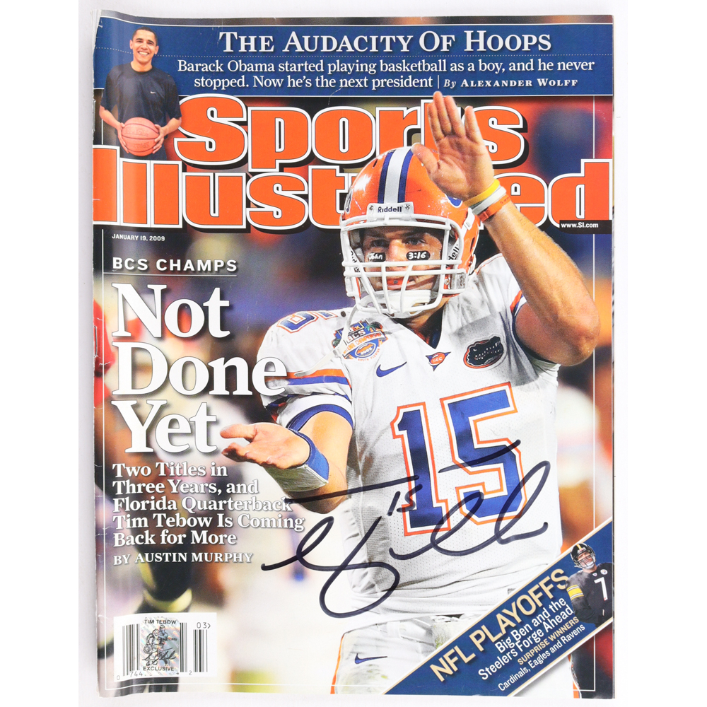 Tim Tebow Signed 2009 Sports Illustrated Magazine (Tebow) | Pristine ...