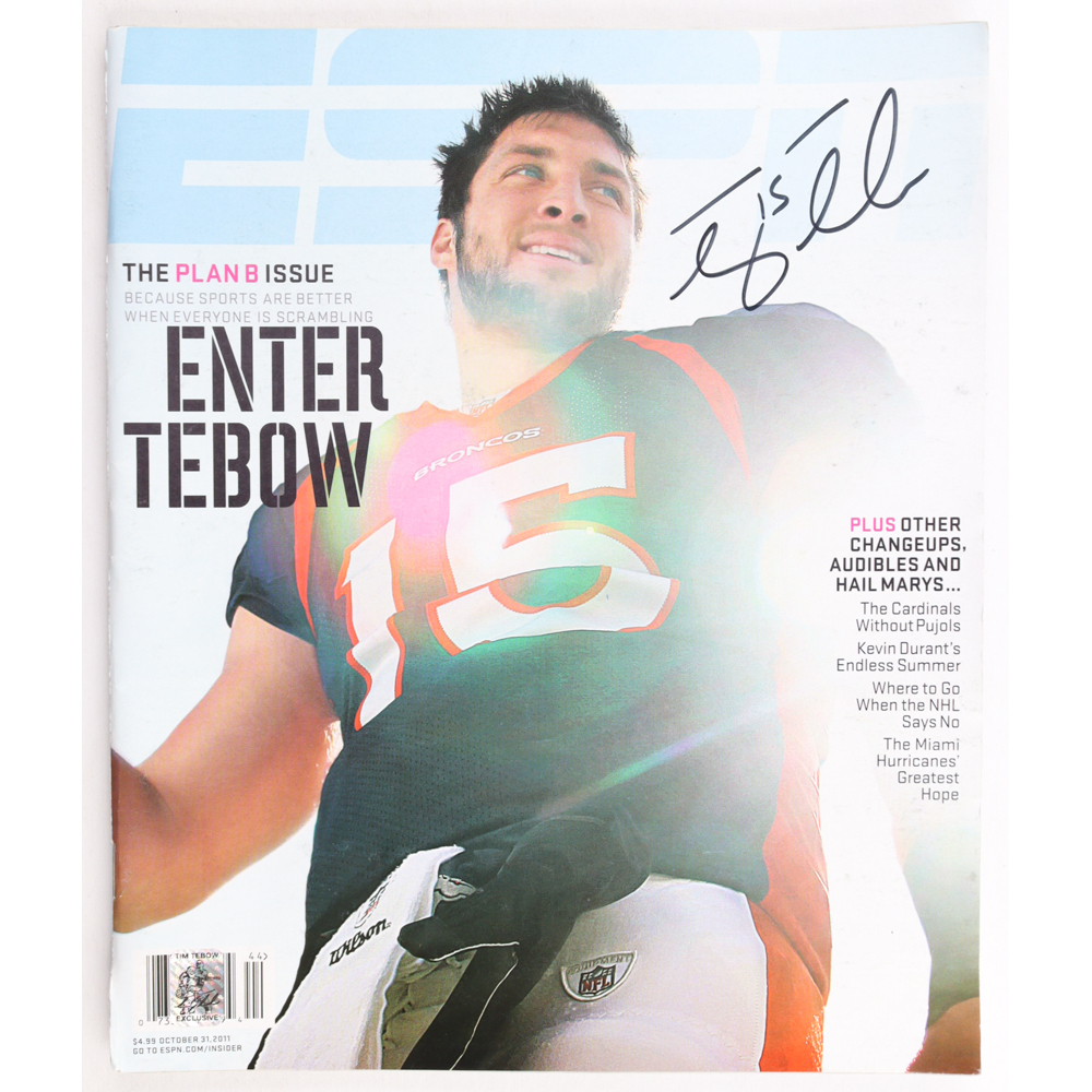 Tim Tebow Signed 2011 ESPN Magazine (Tebow) | Pristine Auction