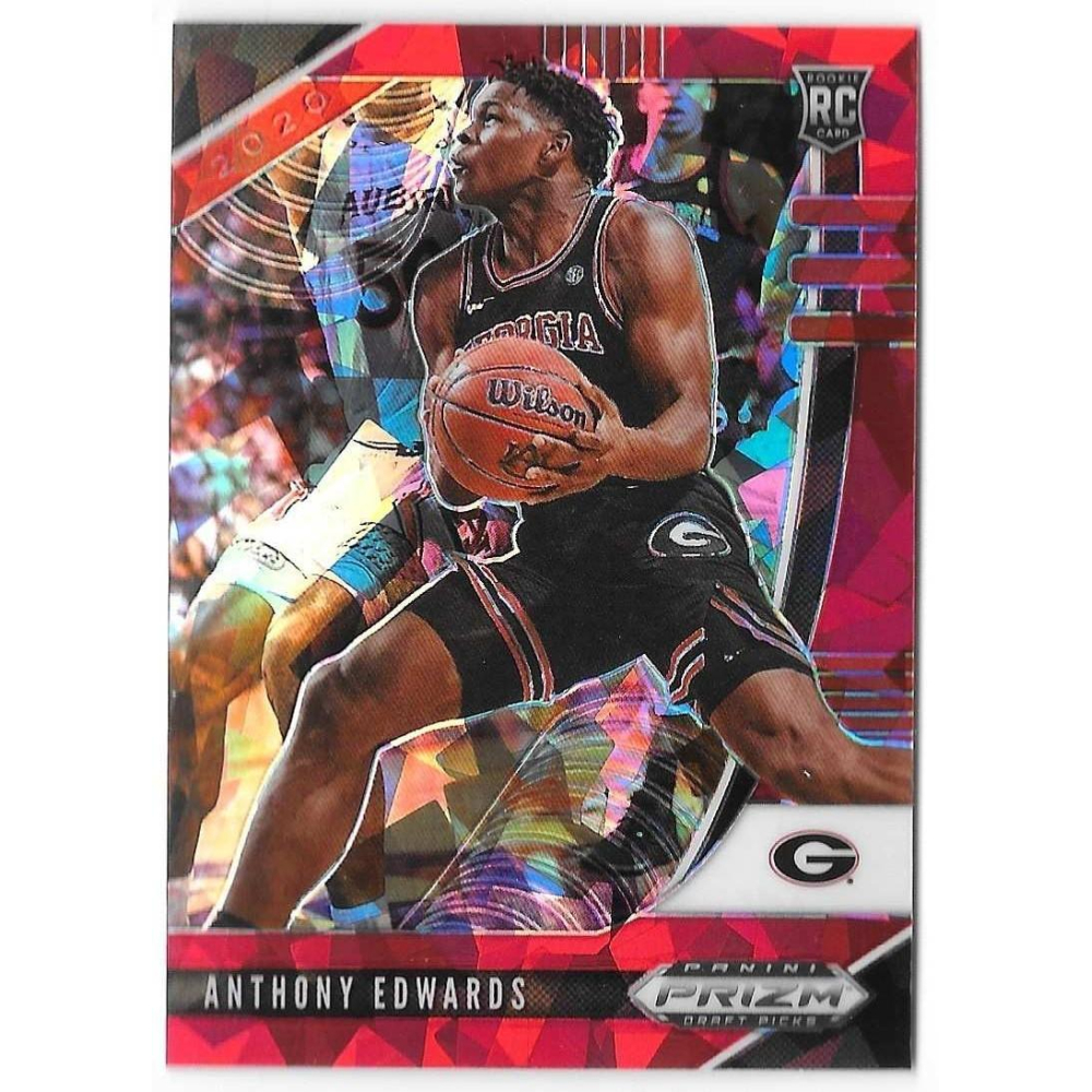 Anthony Edwards 2020-21 Panini Prizm Draft Picks Red Ice #1 RC ...