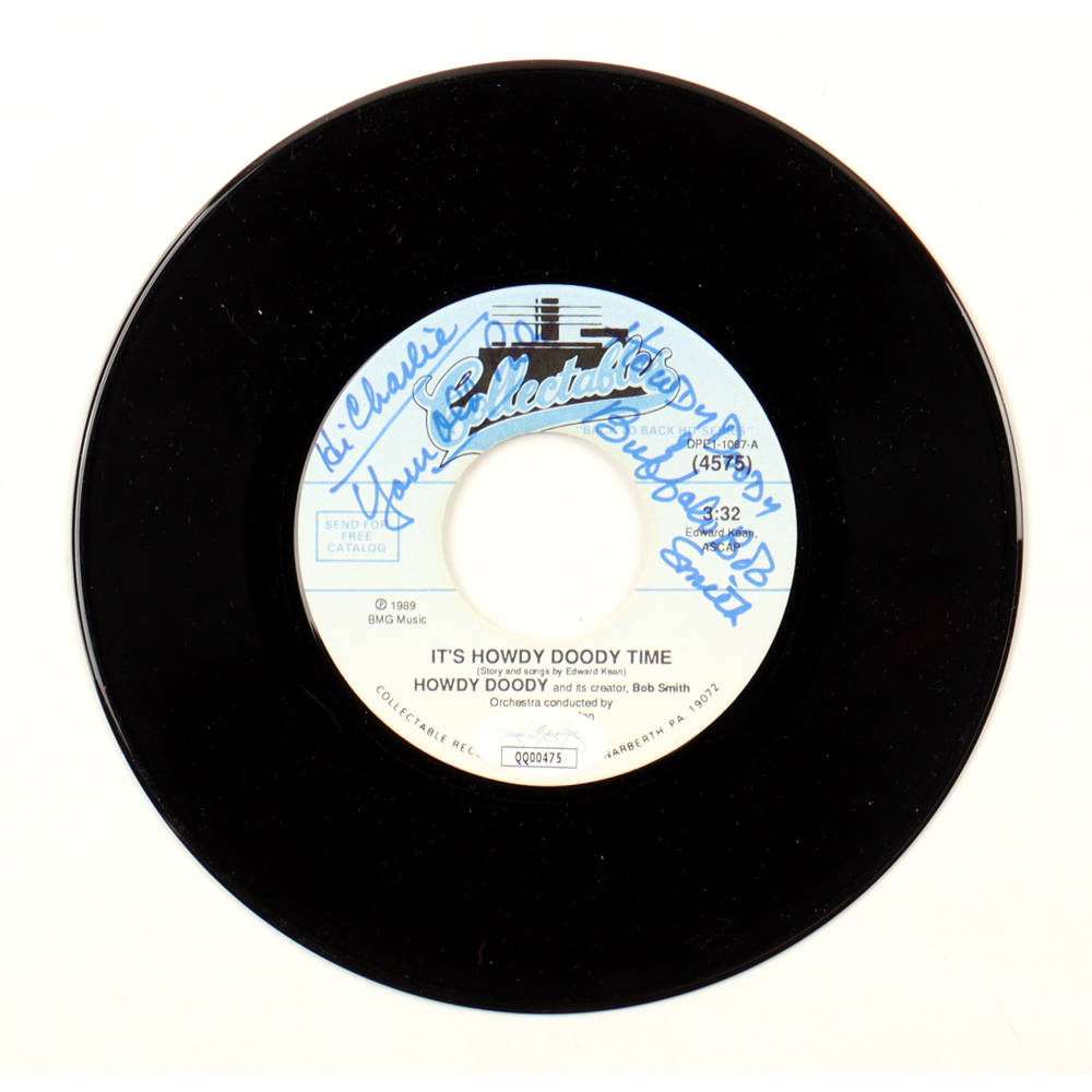 Buffalo Bob Smith Signed "It's Howdy Doody Time" Mini Vinyl Record ...